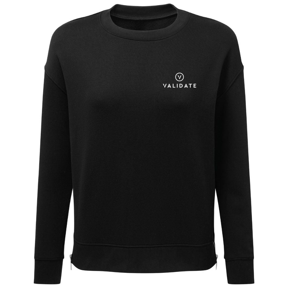 Validate Zip Sweatshirt Black Validate Zip Sweatshirt Black