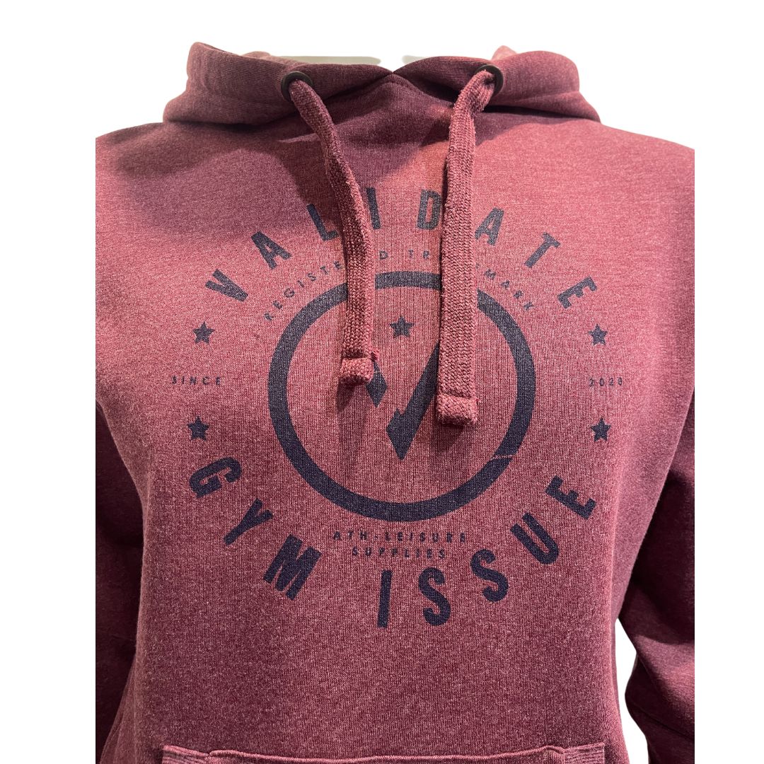 Validate Gym Issue Plum Marl Hoody Validate Gym Issue Plum Marl Hoody